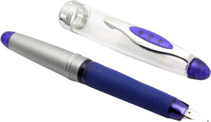 Ledos Stylish Pilot Vortex Rubber Grip Medium Nib - Purple Fountain Pen ...
