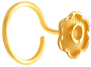 PC Chandra Jewellers GOLDLITES 22kt Yellow Gold Nose Wire Price in ...