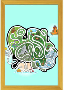 Maze Game For Kids Paper Poster Paper Print - Abstract posters in India ...