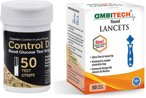 Control D 50ST50RL 50 Glucometer Strips Price in India - Buy Control D ...