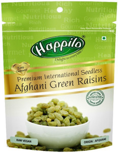 Happilo Premium Premium International Seedless Afghani green Raisins ...