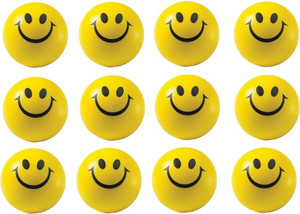 Aarzoomic Emoji Smiley Face Squeeze Ball Anti Stress Relief Balls A4 ...