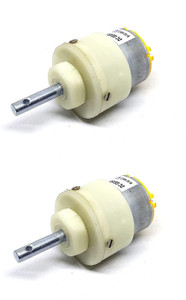 INVENTO 2pcs 6V - 12V 5 Kg-cm 10 rpm DC Motor Metal Geared Motor ...
