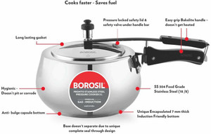 BOROSIL PRONTO 3l 3 L Inner Lid Induction Bottom Pressure Cooker Price ...