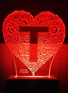AJANTA MARKETING Heart Shape Alphabet T Night Lamp Price in India - Buy ...