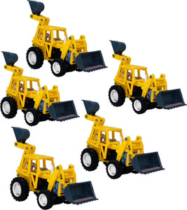 Gift Box Pack Of 5 Small Size Made From Plastic Indian Automobile JCB ...