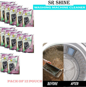 S R SHINE SHINE WASHING MACHINE TANK CLEANING POWDER PACK OF 12 (30gm ...