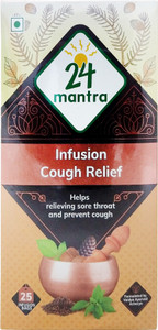 24 Mantra Cough Relief Herbal Infusion Tea Bags Box Price in India ...
