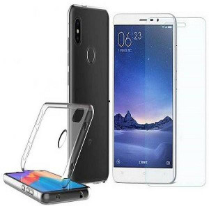 NIMMIKA ENTERPRISES Back Cover for MI REDMI 6 PRO BACK COVER & TEMPERED ...