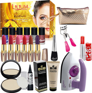 LILIUM Budget Bazaar Beauty Combo Makeup Sets With Gold Facial Kit ...