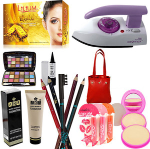 LILIUM Mega Beauty Combo Makeup Sets With Iron, Pack of 13, GC222 Price ...