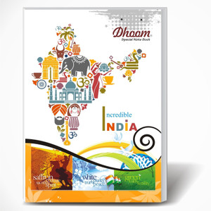 Dhoom 168 Pages A4 Note Book | Pack of 10 | Single Line Ruled A4 Size ...