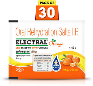 Electral Orange Powder 4.40 gm (Pack of 30) Sports Drink Price in India ...