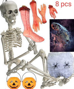 AMACO Bloody fake artificial cut leg and hand Horror Skeleton Halloween ...