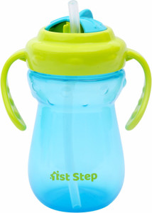 1st Step 360ml BPA Free Polypropylene Straw Sipper With Twin Handles ...