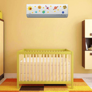 Crown Decals 30 cm Multi Color Decorative Air conditioner Sticker - AC ...