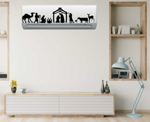 Crown Decals 20 cm Multi Color Decorative Air conditioner Sticker - AC ...