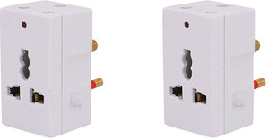 Cona Smyle GOLD 6A 3PIN MULTI PLUG WITH INTERNATIONAL SOCKET &IND 6 ...