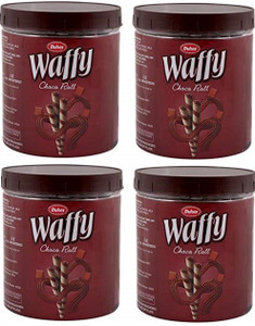 Dukes Waffy Wafers Chocolate Rolls (250 Grams X 4) Wafer Rolls Price in ...