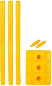 HACKERX Heavy Plastic Cricket Stumps With Base And Bails - Buy HACKERX ...