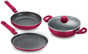 Prestige Induction Bottom Non-Stick Coated Cookware Set Price in India ...
