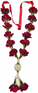 ELYSIAN Handmade Red Garland / Mala for Devi Devta / Deity God Shringar ...