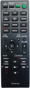 LipiWorld DAV-TZ145 AV System Remote Control(RM-ADU138) Sony Remote ...