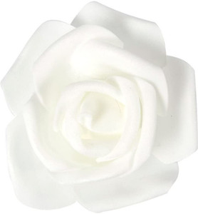 AlevanArt Artificial Foam Rose Art Craft Flowers Bunch White Rose ...