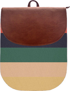 mAUj Vintage Horizontal Stripe Design Classic Backpack 15 L Laptop ...