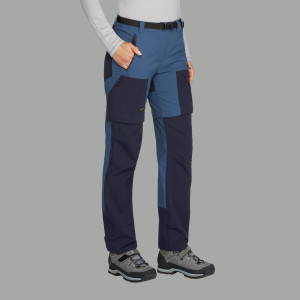 Forclaz by Decathlon Colorblock Men Blue, Black Track Pants - Buy ...