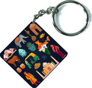 Chhapdoh Indian Culture MDF Keychain CKC005 Key Chain Price in India ...