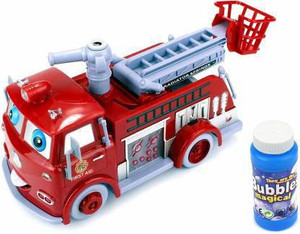 BVM00 Cartoon Fire Rescue Pumper Bubble Blowing Bump & Go Battery ...