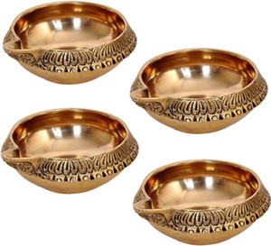 The Pital Store Pure brass kuber diya for diwali, dussehra and pooja ...