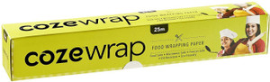 COZE Unprinted Food Wrapping Paper Roll, Pack of 1 (280mm x 25m) FDA ...