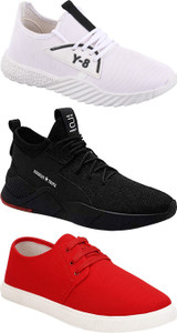 Abisto Combo Pack of 3 Casual Shoes Sneakers For Men - Buy Abisto Combo ...