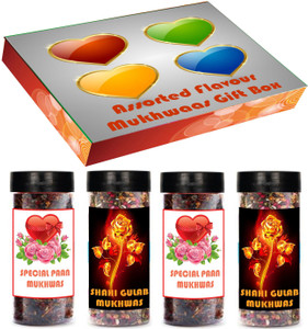 Kinoki Shahi Gulab Mukhwaas and Paan Flavour Mukhwas gift Pack Mouth ...