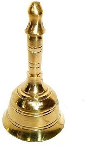Adhvik Brass Round Head Small Size Spiritual Pooja Puja Bell Ghanti ...