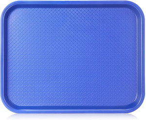 Everbuy High Raised Sides Plastic Serving Trays for Food Drinks 6 X 12 ...