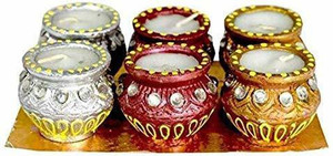 house of fun Handmade Matki Candles Diya Diwali Gift Set, Best Gift ...