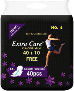 Extra Care Soft Comfort Orange Maxi XXL Sanitary Pads Pack of 40 ...