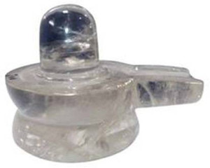 NAVYAKSH Natural Quartz Crystal/Sphatik Shiva Lingam Shivling ...