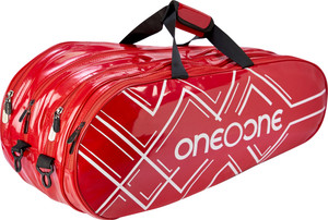 One O One - Collection Four Compartment Red + White Racket KitBag ...
