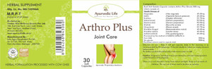 Ayurvedic Life Arthro Plus - 30 Capsule Pack of 4 Price in India - Buy ...