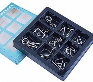 NOWAIT Magic Metal Wire 9Pc Puzzles Magic Toy Gag Toy Price in India ...