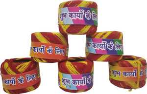 Adhvik (Set of 6) Dual Color Sacred Mauli Rakhi Dhaaga Kalawa Roll ...