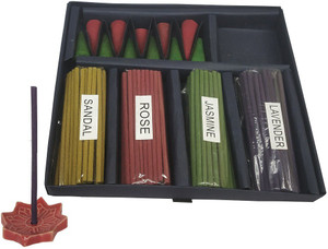 Uniqon Multi-Fragrance Scented Incense Dry Dhoop Cones Sticks ...