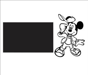 Sudarshan Stickers 45 cm Chalkboard Sticker - Removable Blackboard Dust ...