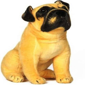 Panchi Pug Dog animal stuffed toys - 32cm (Multi) - 32 cm - Pug Dog ...