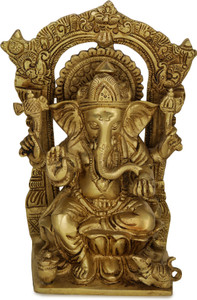 DEVLOK Hindu Religious God Ganesha metal statue | Lord Ganesha Moorti ...