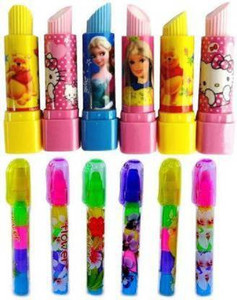 Flipkart.com | Craftical Stacking Pen Erasers(Pack of 6) and Lipstick ...